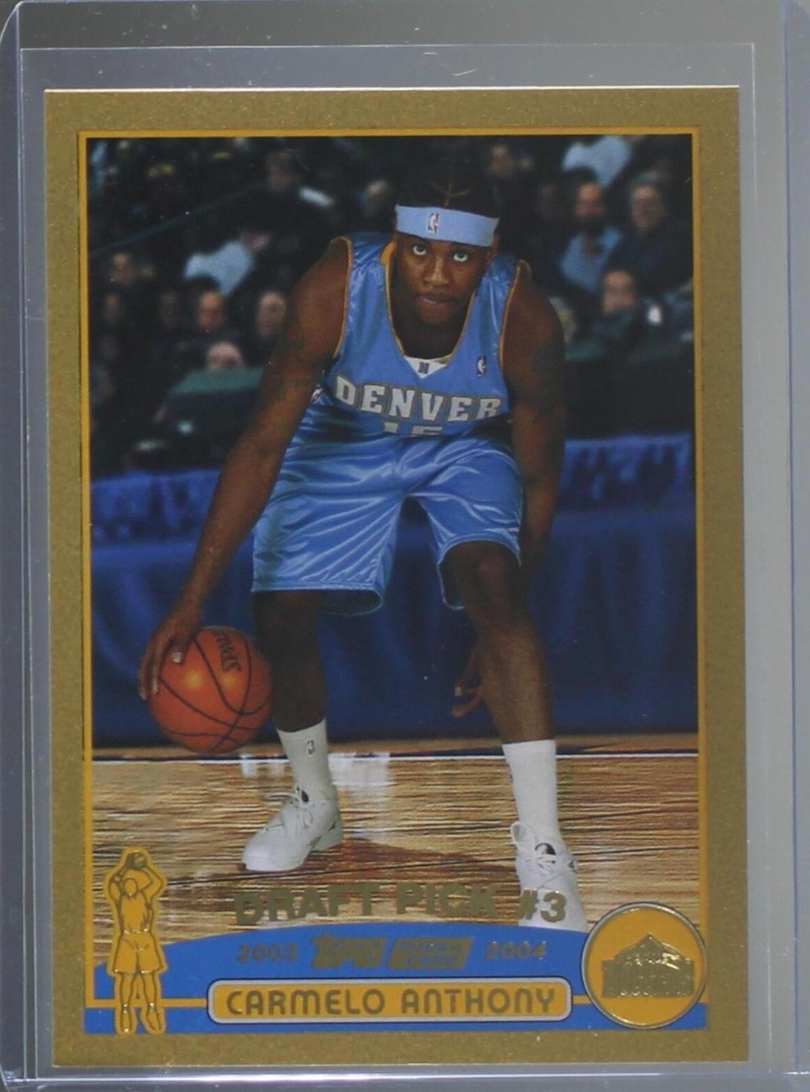 2003-04 Topps - Draft Pick Carmelo Anthony #223 Gold /99 (RC) for sale online | eBay