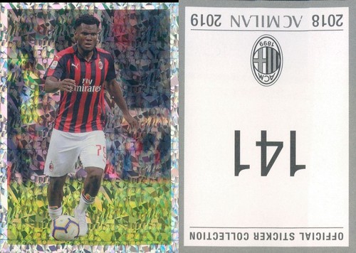 FIGURINA OFFICIAL STICKER COLLECTION MILAN COLLEZIONE 2018/19 N.141 ...