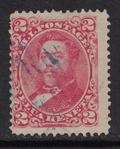 Hawaii, Scott 38- Used- 2c King David Kalakaua, Lilac Rose- 1882 | eBay
