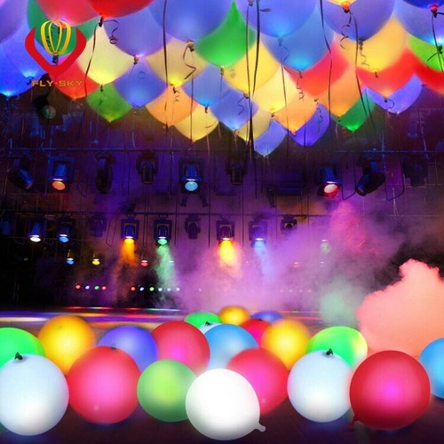 LED light up Balloon multicolour PARTY Decoration Wedding Kids Birthday ...