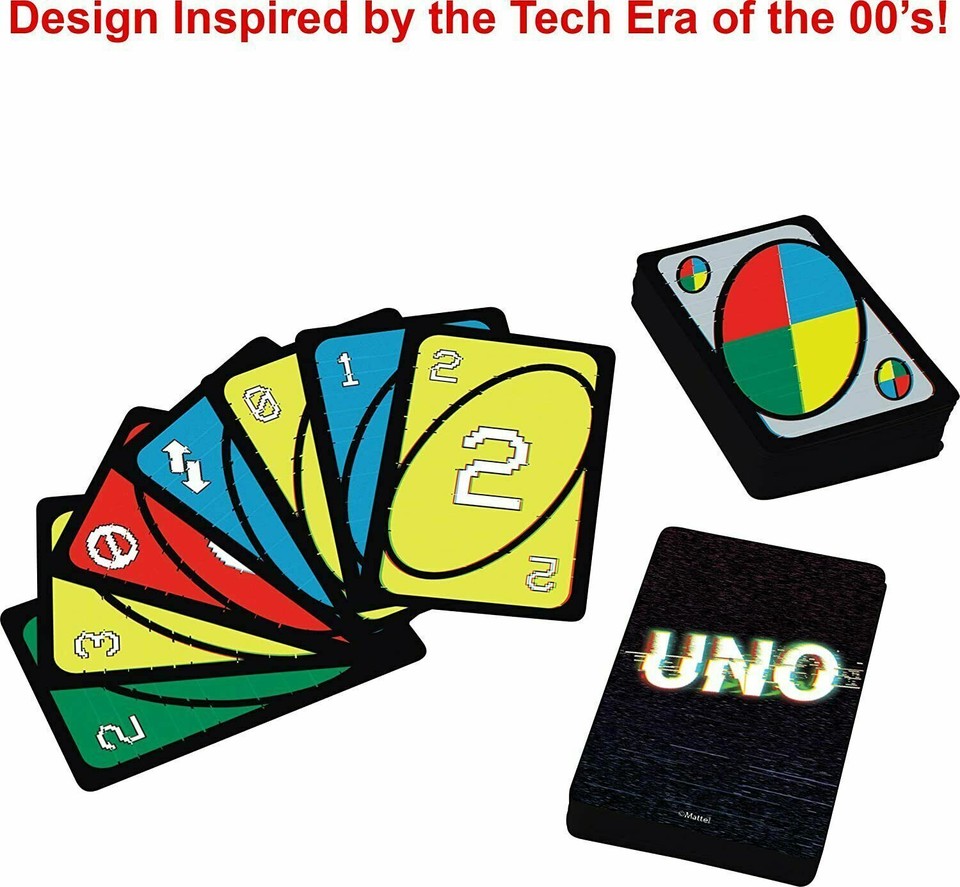 Mattel UNO 2000s 00s Retro Version Family Card Game #4 of 5 in Series ...
