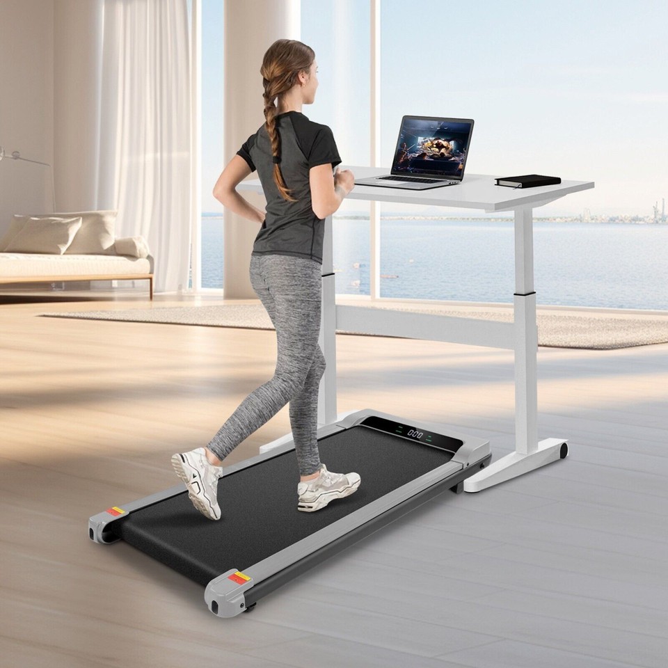 Treadmill Folding Running Walking Machine w/ App Control 2-in-1 for ...