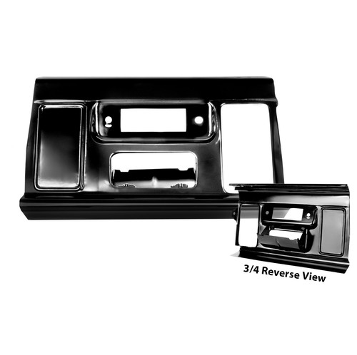 1964 1965 1966 Chevy Pickup Truck Dash Radio Panel Black Steel New Dii ...