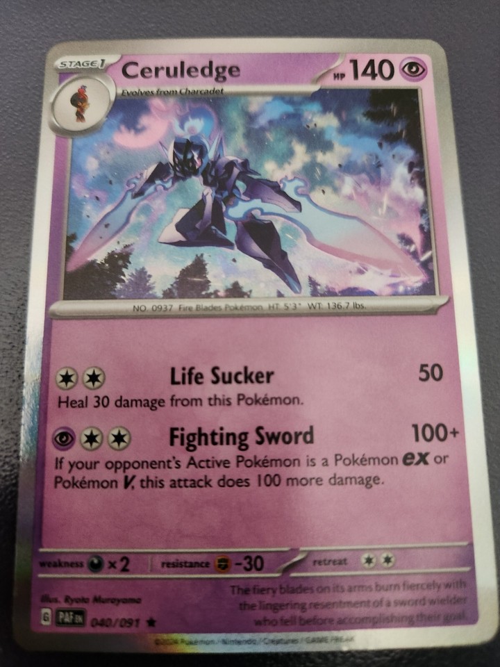 Pokemon Card | 040/091 Ceruledge - Holo Rare - Scarlet & Violet ...