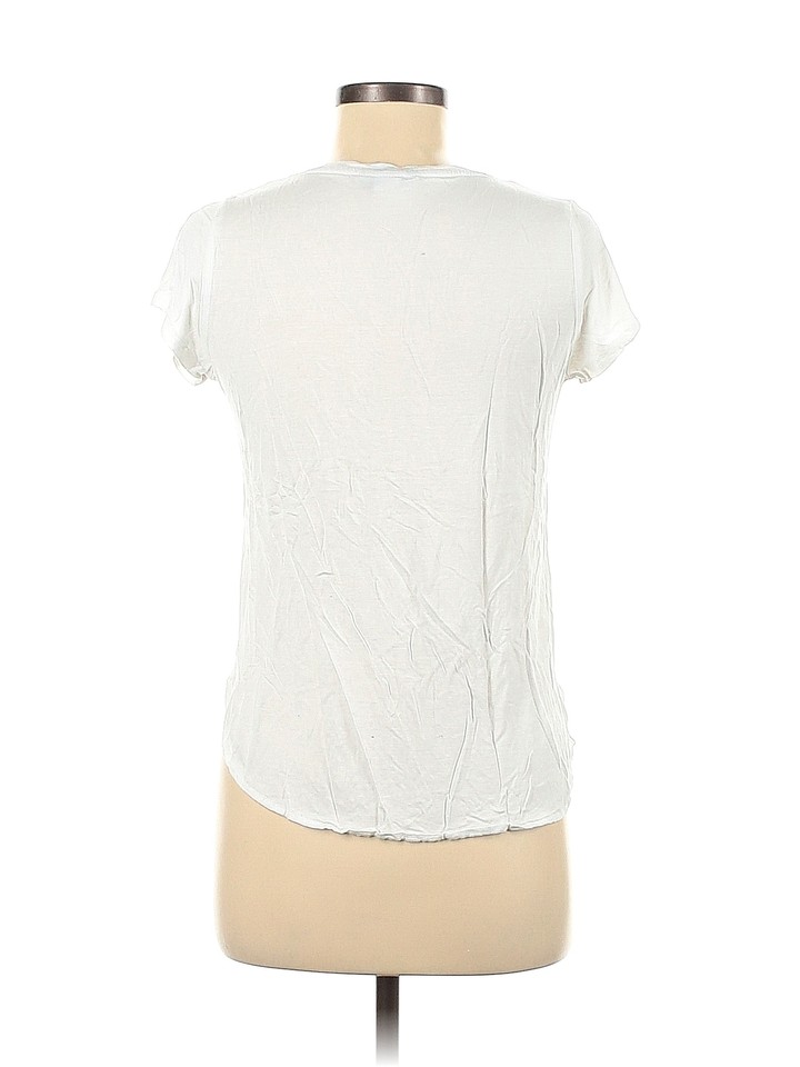 H&M Women White Short Sleeve T-Shirt M | eBay