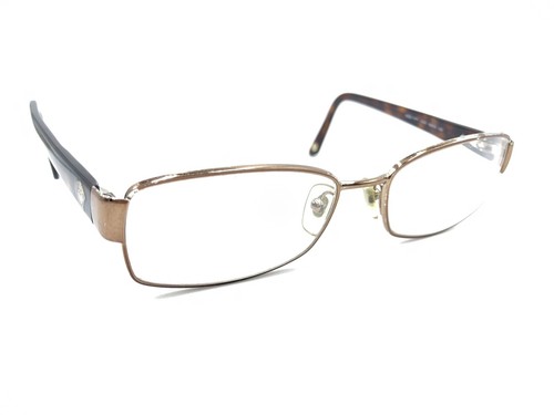Versace MOD.1177 1045 Brown Rectangle Eyeglasses Frames 52-16 135 Italy ...