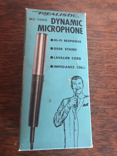 Vintage Realistic MC-1000 Dynamic Microphone in Original Box | eBay