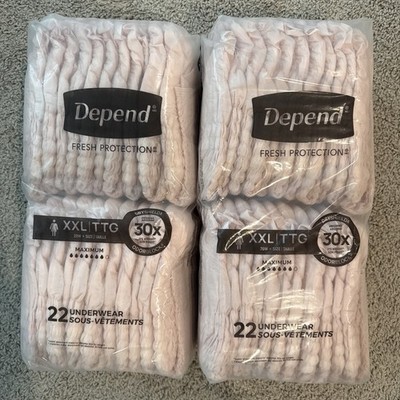 Depend Fresh Protection Underwear XXL Maximum Absorbency 44 Count | eBay