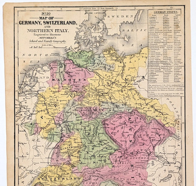 Pre-1900 - Map Of The German Empire
