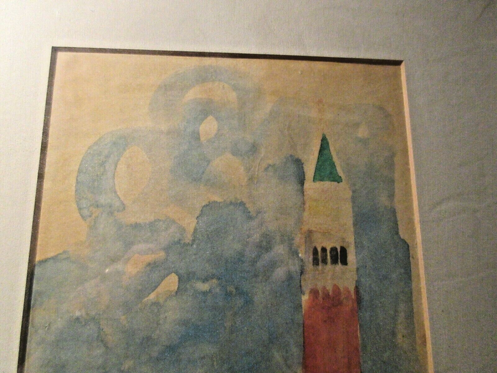 FRENCH ARTIST MICHEL TAPIE' 1909- 1987 WATER COLOR CITYSCAPE | eBay