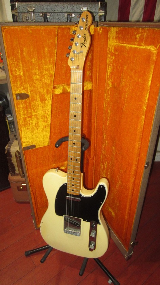 Vintage 1978 Fender Telecaster White w/ Two Tone Case | eBay