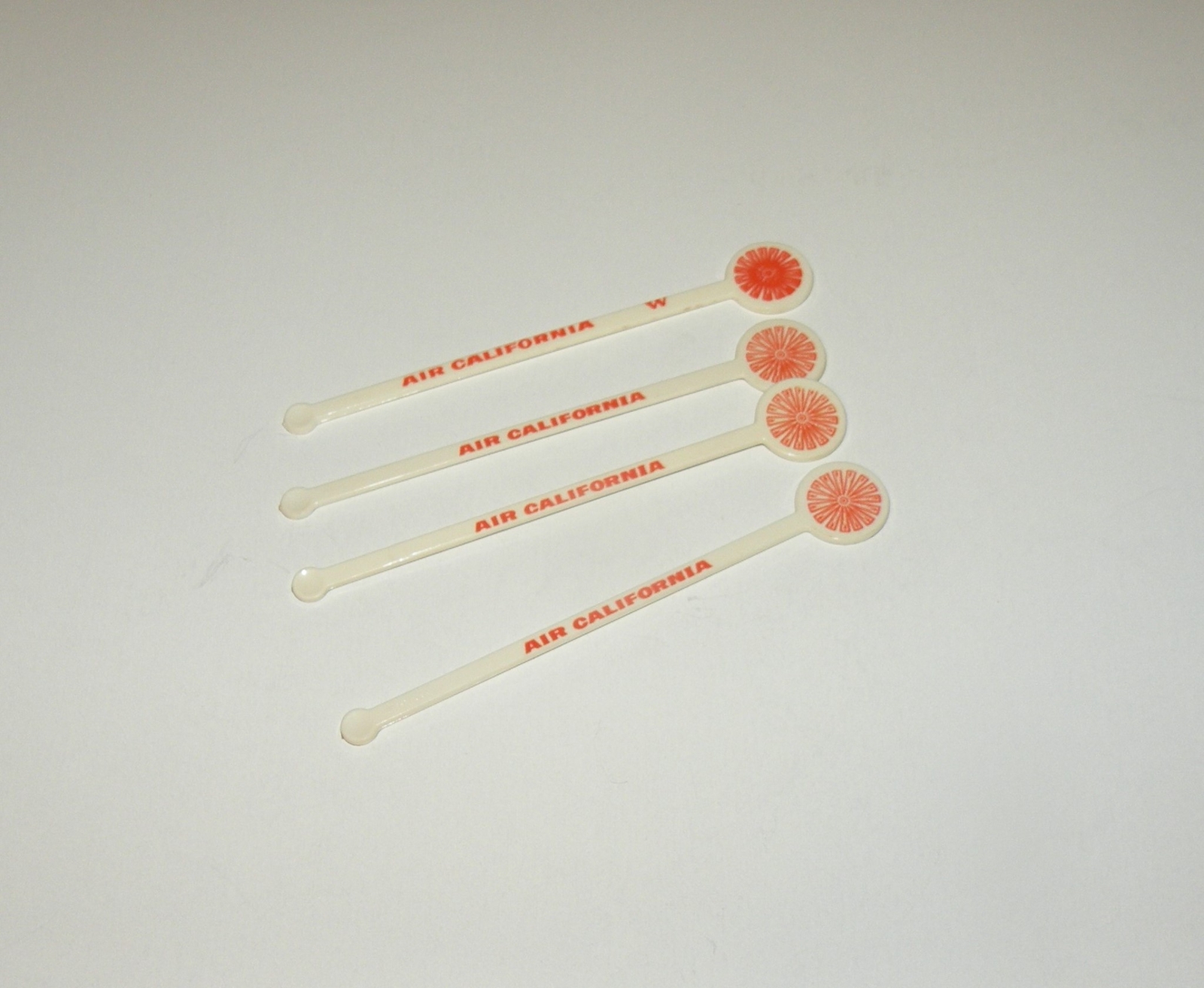 AIR CAL CALIFORNIA AIRLINES LOT OF 4 SWIZZLE STICKS | eBay