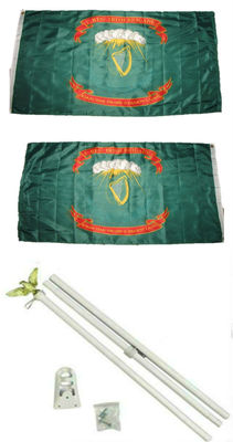 3x5 1st Irish Brigade Ireland 2ply Flag White Pole Kit Set 3'x5' | eBay ...