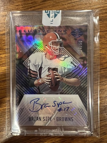 Brian Sipe Panini Illusion Auto Card #14/50 Elusive Ink | eBay