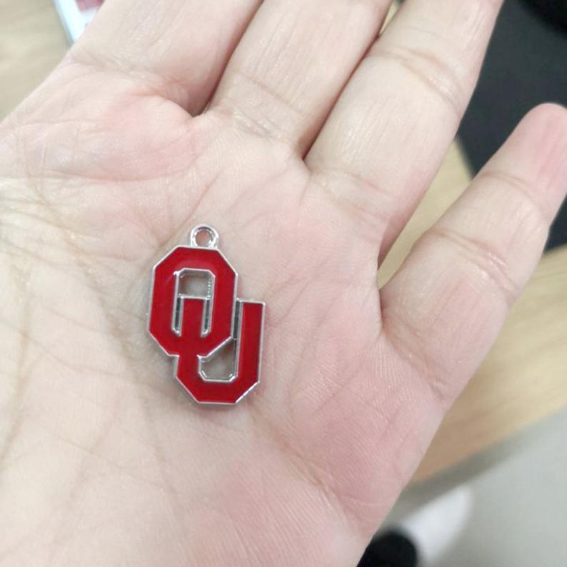 Oklahoma Sooners Metal Charms painted Logo, College Football | eBay
