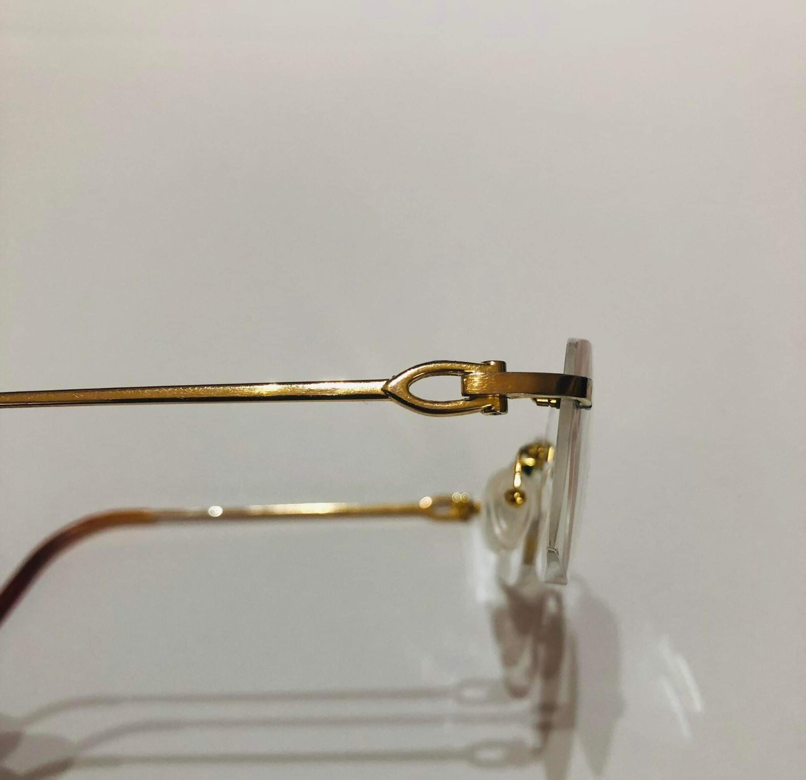CARTIER RIMLESS GOLD GLASSES FRAMES | eBay UK