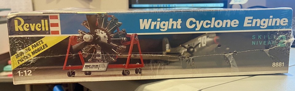 Wright Cyclone Engine Model Kit 8881 1:12 Revell 1991 Vintage SEALED | eBay