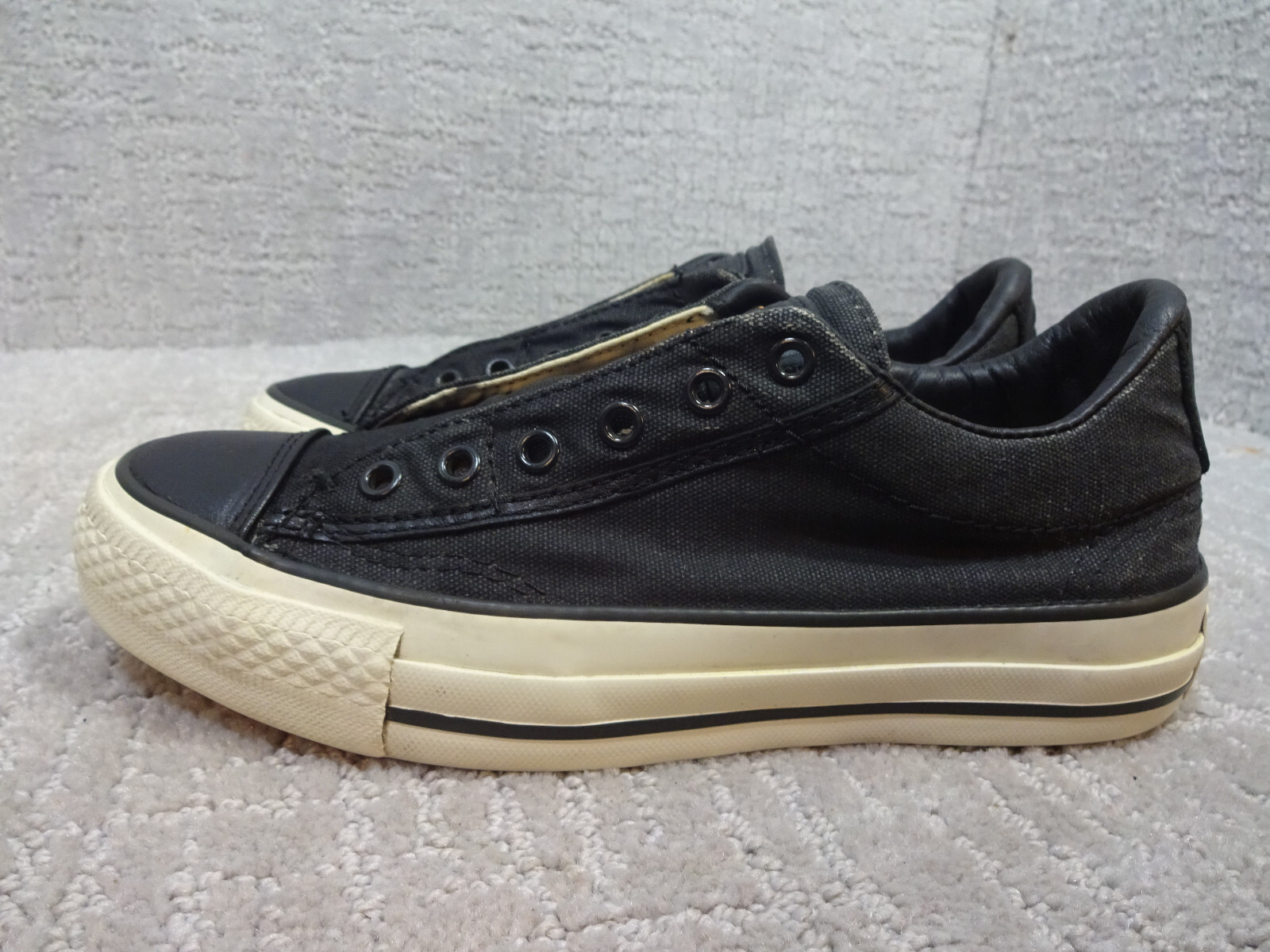 Converse Chuck Taylor X John Varvatos Women's 5.5 Black Laceless Slip ...