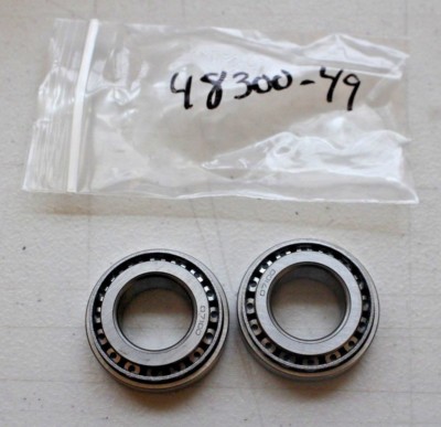 48300-49 Harley Panhead Neck Bearings & Races 1949-59 2 Bearings 2 ...