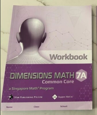 Singapore Math Dimensions 7A - Workbook | eBay