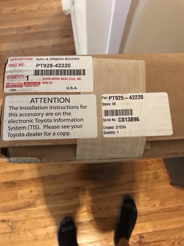 Genuine OEM 2022-2024 Toyota RAV4 Urban Style Rear Running Board PT925 ...