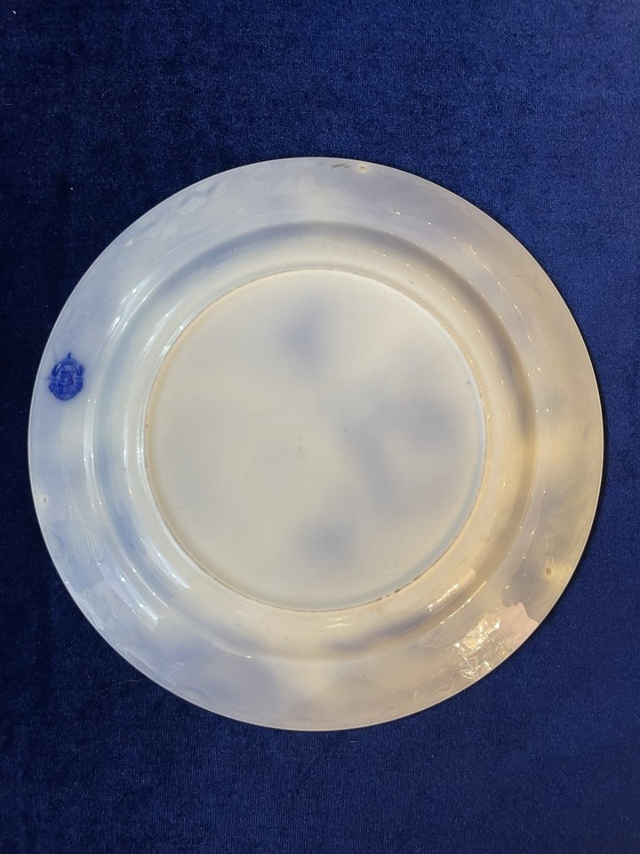 W. H. Grindley Antique Flow Blue 10” Dinner Plate Shanghai Pattern | eBay