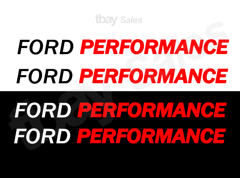Pair of (2) FORD PERFORMANCE Decal Vinyl Stickers Style A | eBay