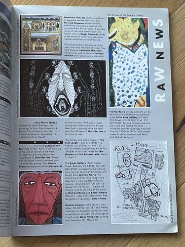 RAW VISION MAGAZINE Issue #11 Spring 1995 OUTSIDER ART Brut ...