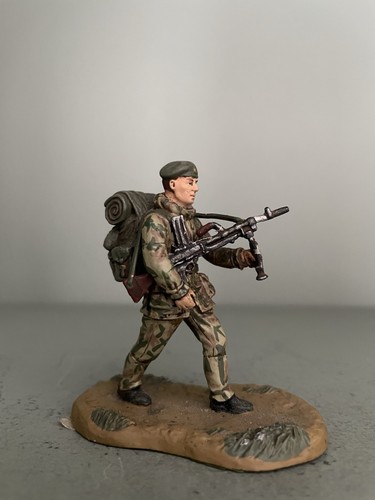 Lead Toy Soldier. Royal Marine Commando Machine Gunner Yomping ...