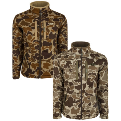 Drake Waterfowl Men's LST Silencer Full Zip Jacket Old School Camo | eBay