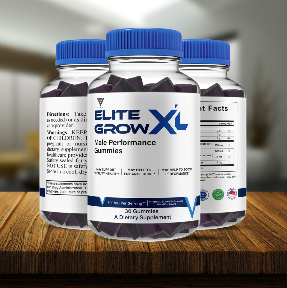 (3 Pack) Elite Grow XL Gummies for Men EliteGrow XL Supplement (3 Month Supply) | eBay