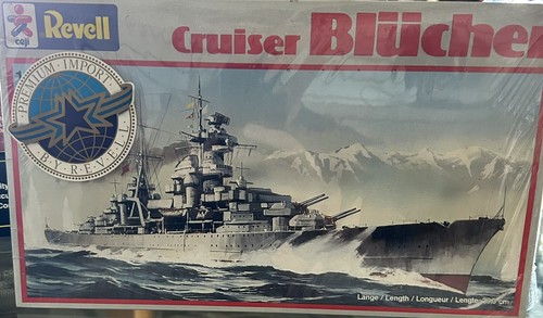 Vintage Revell Cruiser Blucher 5049 Model Kit 1/720 8-9 | eBay