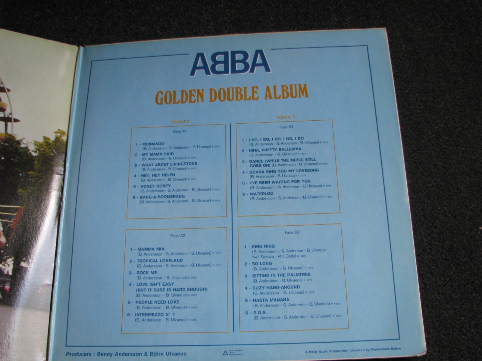 ABBA-Golden Double Album LP-2 LPs-1976 France-Vogue-SLVLX 685 | eBay.de