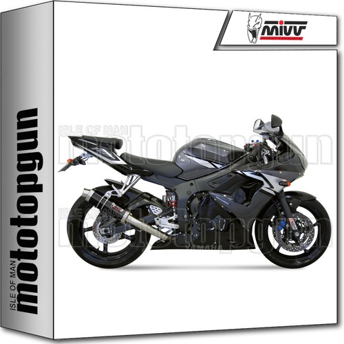 MIVV EXHAUST OEM GP STEEL BLACK YAMAHA YZF 600 R6 2004 04 | eBay
