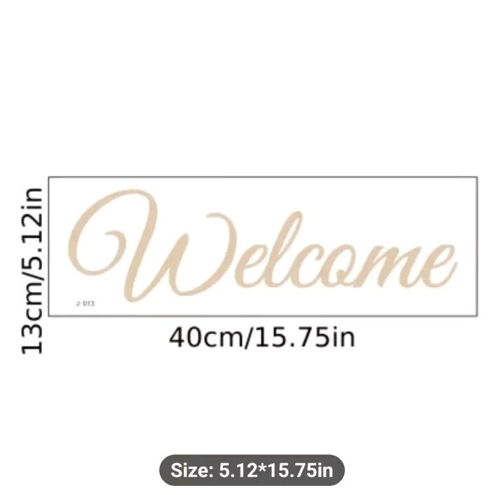 Welcome Sign Vinyl Decal Sticker - Door Window Wall - You Pick Color ...