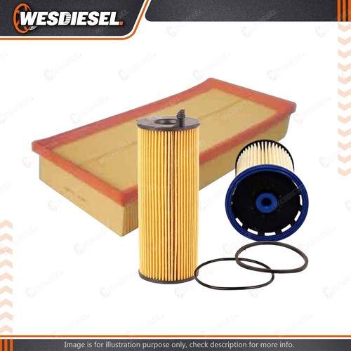 Oil Air Fuel Filter Service Kit fits Porsche Cayenne S2 958 3.0L 2010 ...