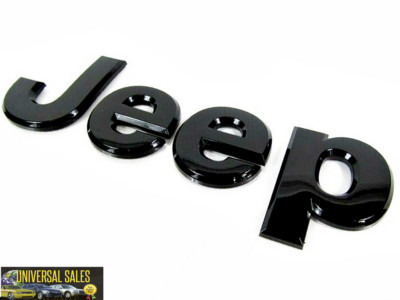 OEM JEEP GRAND CHEROKEE BLACK GLOSS EMBLEM BADGE HOOD 2011-2021 NEW ...