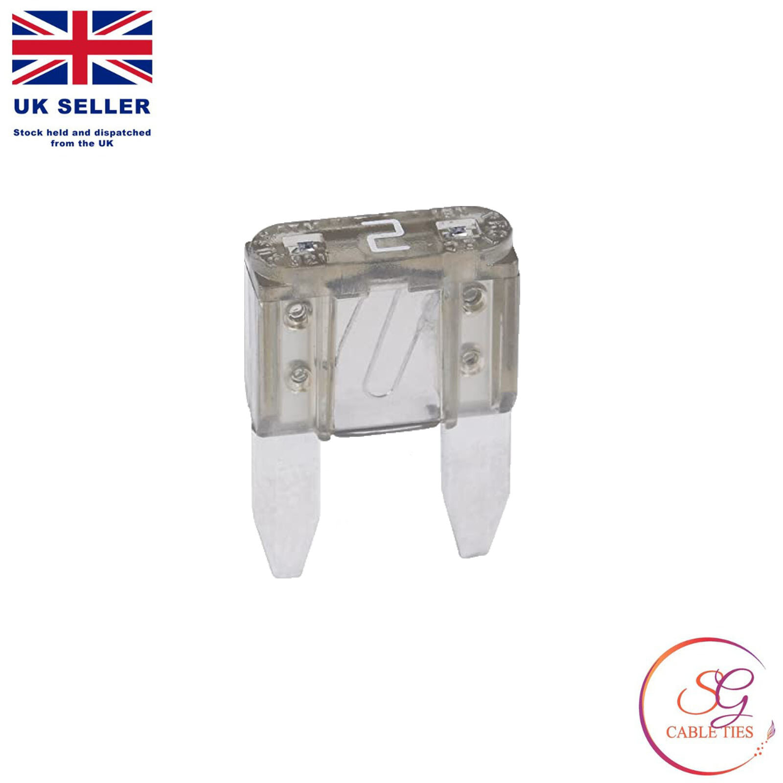 5x 2 Amp Mini Blade Fuses Automotive Car Truck Low-profile Mini Blade ...