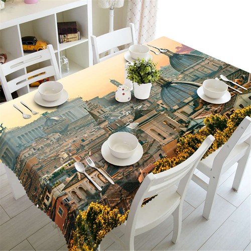 Bright Morning 3D Tablecloth Table cover Cloth Rectangle Wedding Party ...