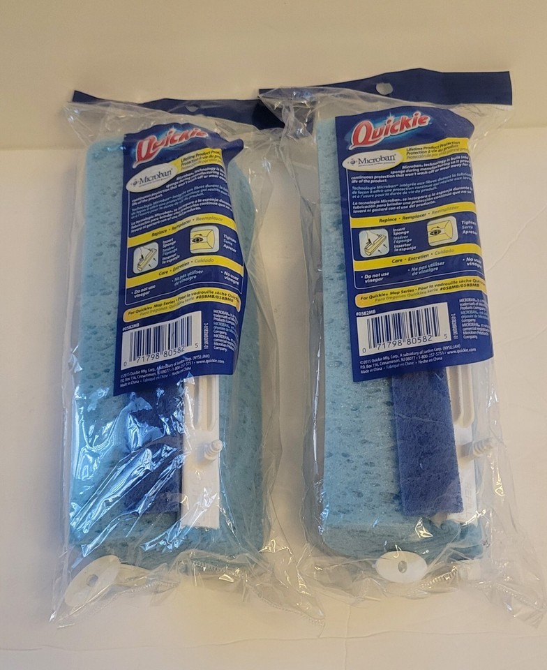 SEALED Quickie Mop & Scrub Roller Mop Refill -Type M Fits Mop #0582MB ...