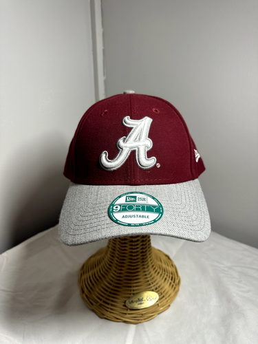 Red and Grey Alabama Crimson Tide New Era 9FORTY Adjustable Hat | eBay
