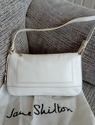 Jane Shilton Small White Leather Bag. | eBay UK