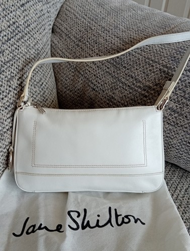 Jane Shilton Small White Leather Bag. | eBay UK