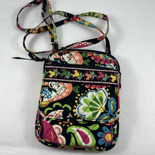 Vera Bradley Disney Parks Midnight Mickey Mouse Minnie Small Crossbody ...