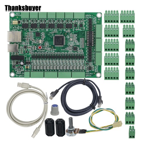 6 Axis Mach3 Controller Board CNC Motion USB Ethernet F/ CNC Engraving ...