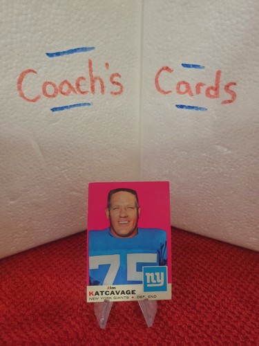 1969 Topps NFL Jim Katcavage #84 New York Giants | eBay
