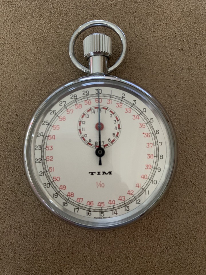 Stopwatch Chronometer TIM Pocket Sports Mechanical Watch-Vintage | eBay