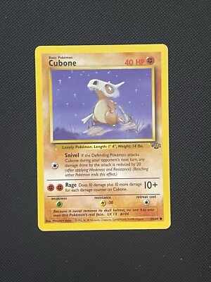 Cubone 50/64 Jungle Pokemon TCG WoTC Vintage MP | eBay