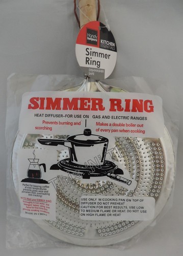 Stovetop Heat Diffuser Metal Simmer Ring for Use on Gas and Electric ...