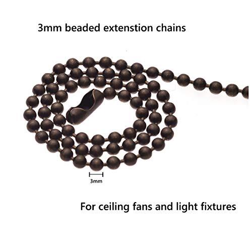 120 Inch Ceiling Fan Pull Chain Beaded Ball Light Pulls Extension ...